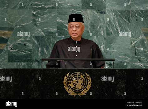 Prime Minister Of Malaysia Ismail Sabri Yaakob Addresses The 77th