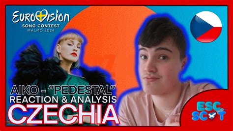 Aiko Pedestal REACTION ANALYSIS Czechia Eurovision YouTube