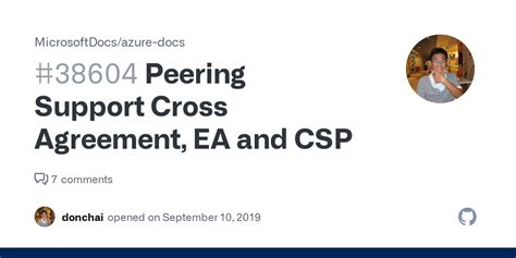 Peering Support Cross Agreement Ea And Csp · Issue 38604 · Microsoftdocsazure Docs · Github