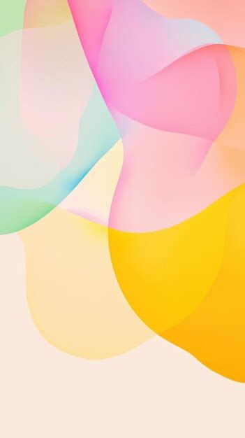 Abstract Color Gradient Soft Color Transition Organic Geometry Pattern