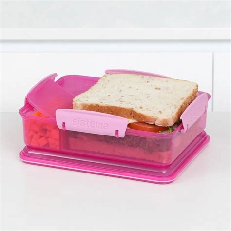 Sistema Snack Attack Duo 975 Ml Pinklyserød