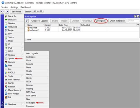 MikroTik Downgrade RouterOS RouterBOARD Firmware ShellHacks