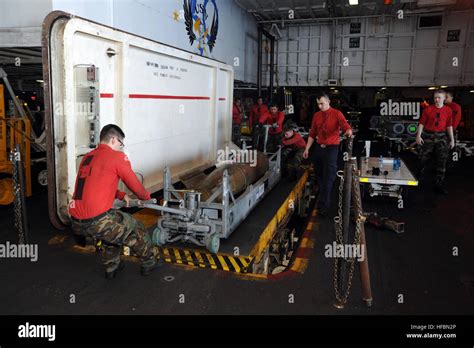 Atlantic Ocean Oct Sailors Aboard The Aircraft Carrier Uss