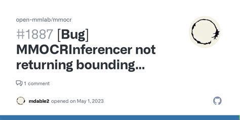 Bug Mmocrinferencer Not Returning Bounding Boxes Just Polygon