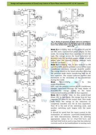 Design And Implementation Of Closed Loop Control Of Three Phase Interleaved PFC AC DC Converter