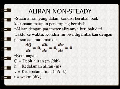 Mekanika Fluida Macam Macam Aliran Fluida