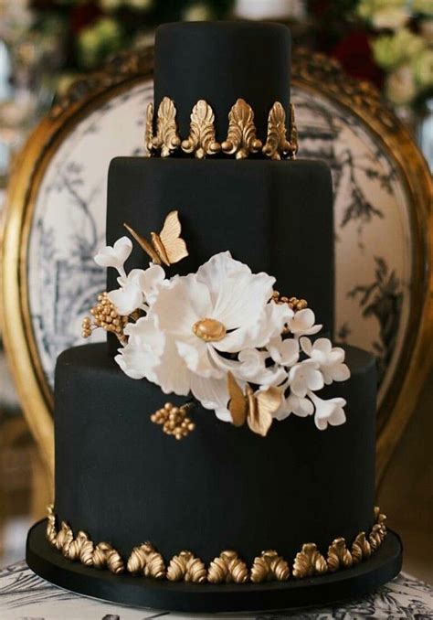 Pastel Negro Black Wedding Cakes Wedding Cakes Pink Rose Wedding Cake