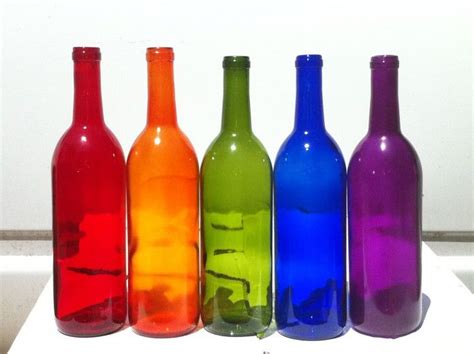 Colored Glass Bottles For Bottle Tree Art