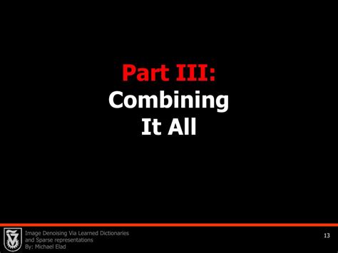 Ppt Image Denoising Via Learned Dictionaries And Sparse Representations Powerpoint
