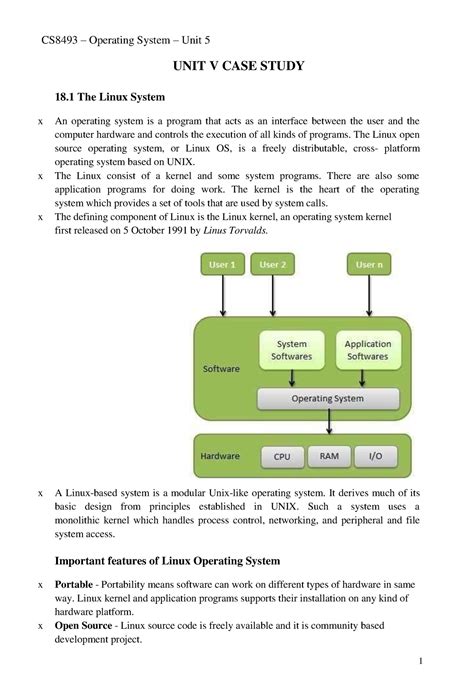 Unit Os UNIT V CASE STUDY Linux System Design Principles Kernel Modules Process UNIT V