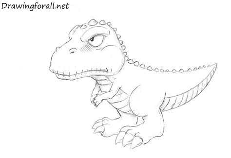 Динозавр карандашом для детей 89 фото