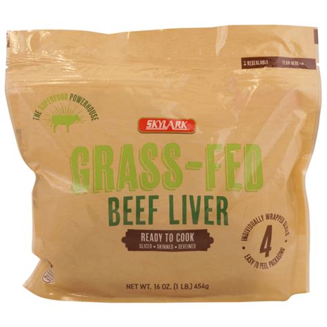 Individually Wrapped Grass Fed Beef Liver 161 Lb Bag
