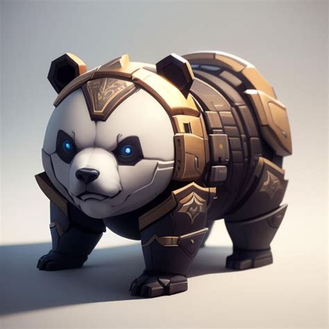 Premium Ai Image Idea Items Panda Models For Game