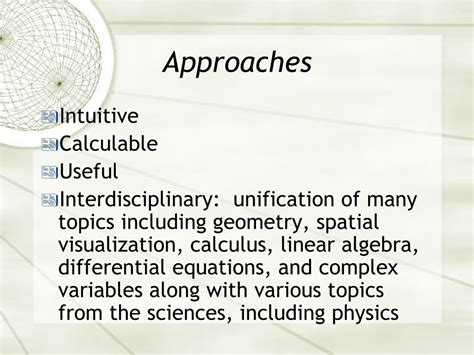 Ppt Introduction To Differential Geometry Theory And Applications Powerpoint Presentation