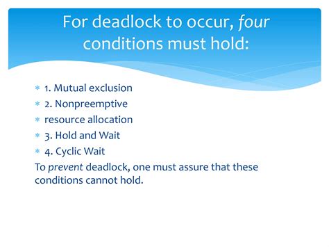 communication deadlock pptx