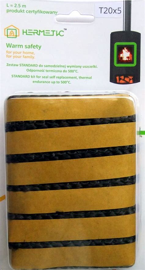 USZCZELKA NAPRAWCZA DO KOMINKA PIECA TAŚMA 20x5mm 7971387671 oficjalne archiwum Allegro