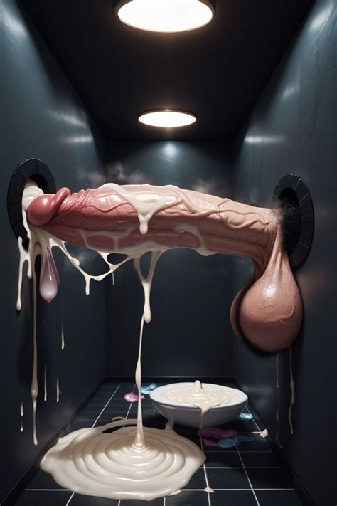 Rule 34 Ai Generated Balls Bathroom Stall Condom Condoms Cum Cum On