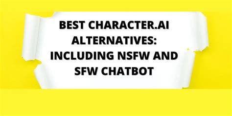 Best Character Ai Alternatives Including Nsfw And Sfw Chatbot