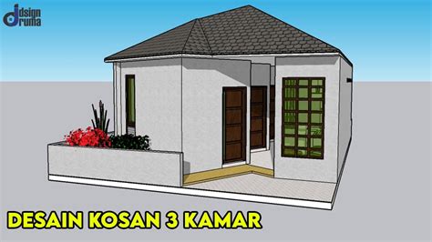 Desain Kosan 3 Kamar Sketchup House Design Youtube