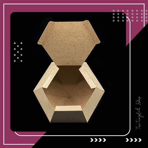 Diamond Shape Box Template T Box Template Candy Box Template