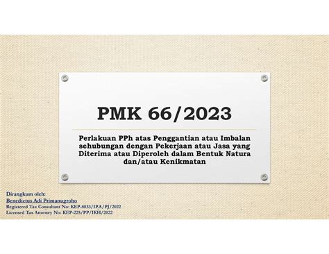 PMK 66 Tahun 2023 1688635768 PMK 66 Perlakuan PPh Atas Penggantian