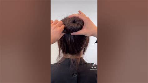 초간단 하이번 똥머리 깔끔하게 묶기 Youtube