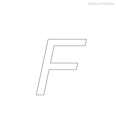 Stencil Letters F Printable Free F Stencils Stencil Letters Org