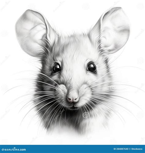 реалистичная 3d портретная татуировка на белом фоне Иллюстрация штока иллюстрации