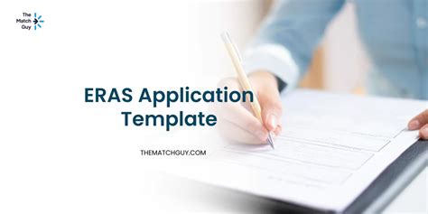 Eras Application Template The Match Guy