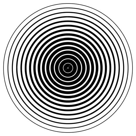 Premium Vector Concentric Circle Element Black And White Ring