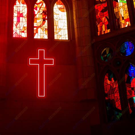 Cross Neon Sign Led Cross Sign Light Neon Cross Sign Red Neon Cross