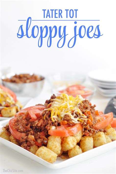 Tater Tots Topped With Sloppy Joes Rachel Hollis