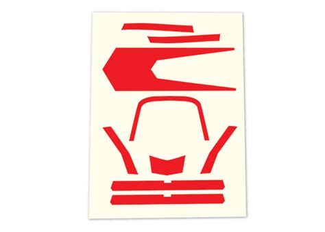Decals High Visibility Red 7980