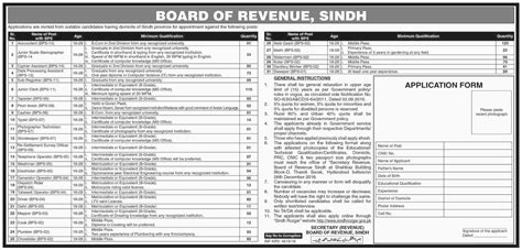 Board Of Revenue Sindh Jobs 2025 Last Date Eligibility Advertisement
