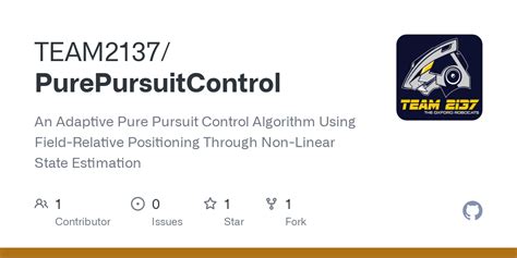 GitHub TEAM PurePursuitControl An Adaptive Pure Pursuit Control Algorithm Using Field
