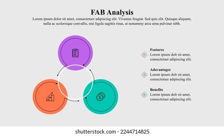 Infographic Presentation Template Fab Analysis Stock Vector Royalty