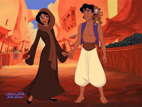 Jasmine And Aladdin By Singeroficeandfire On Deviantart