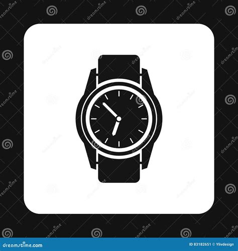 Icône De Montre Bracelet Style Simple Illustration De Vecteur