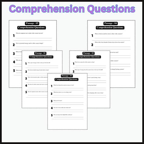 Roller Coaster Physics Energy And Motion With Comprehension Experiments