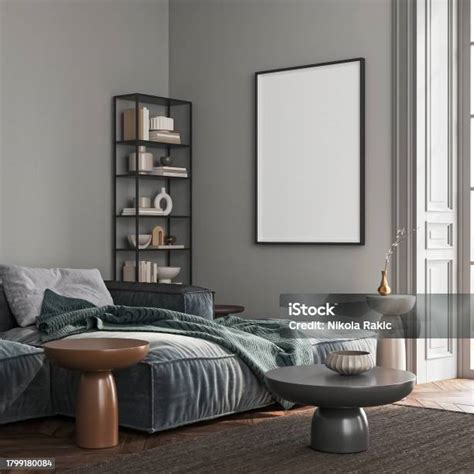 Interior Design Mock Up Poster In Living Room Design 照片檔及更多 人工造的 照片