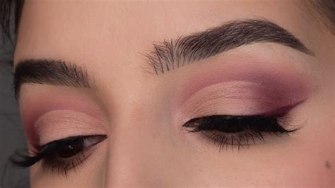 Simple Soft Pink Cut Crease Eyeshadow Look Tutorial Youtube