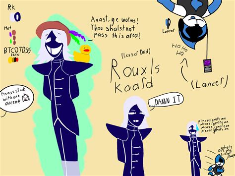 Deltarune Rouxls Kaard And Lancer Doodles By Orchuris On Deviantart