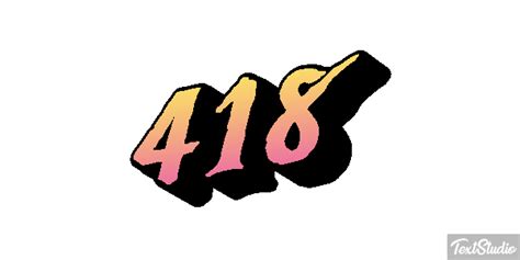 418 Number Animated  Logo Designs