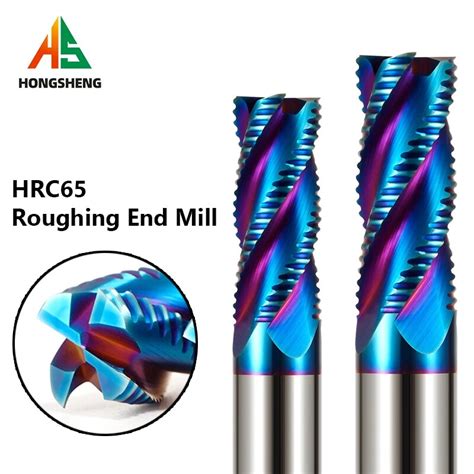 Hrc65 Solid Carbide Roughing End Mill 4 Flute 3 20mm Shank Cnc Milling