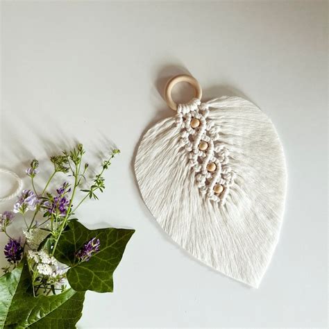 Macrame Leaf Pattern Etsy