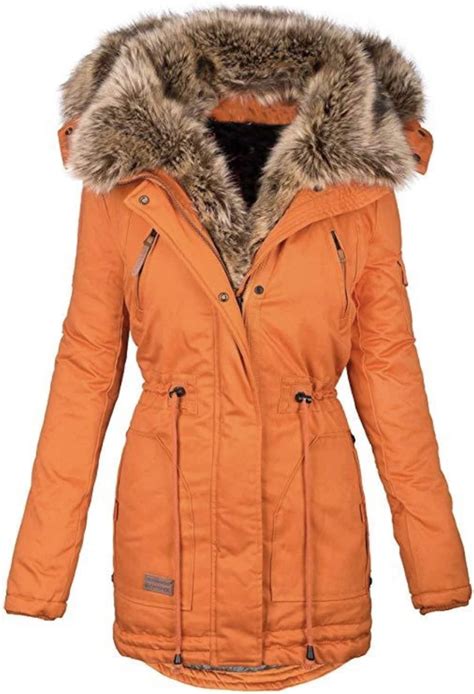 Overmal Femme Manteau Hiver Manteau Long Femmes Chaud Veste à Capuche