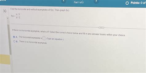 [solved] Part 1 Of 3 Points 0 Of Find The Horizontal And Vertical Course Hero