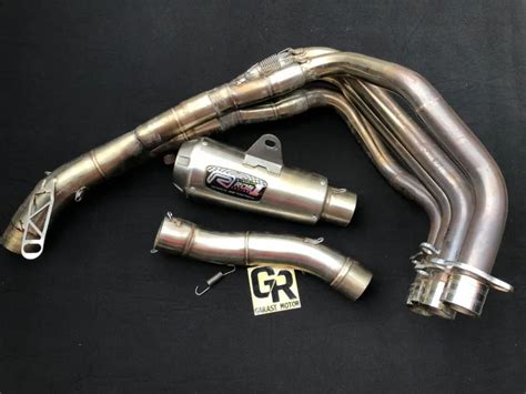 Knalpot Racing Zx25r Full Sistem System Bekas 2nd Scound Not R9 Arrow