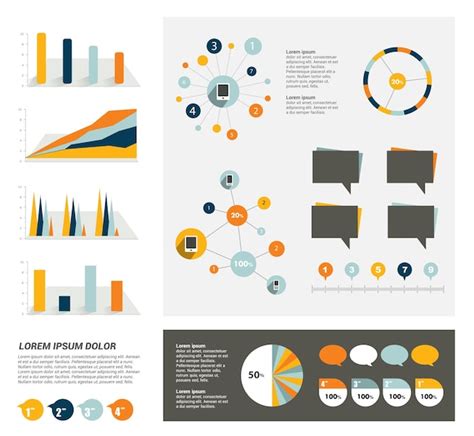 Premium Vector Big Set Of Flat Infographic Elements