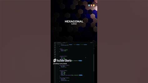 2330 Days🔥 Hexagon Grid Using Html And Css Coding Tutorial Shortsfeed Shorts Youtube